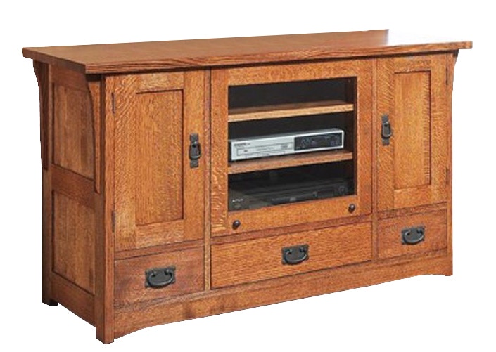 Mission style console cabinet store